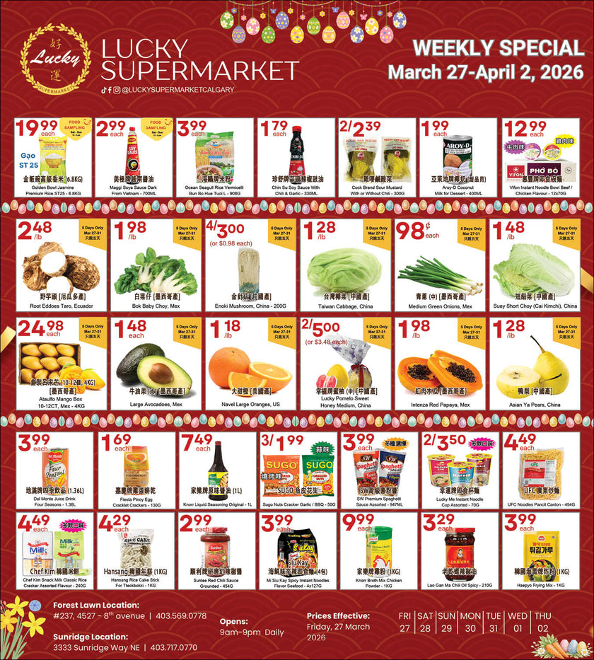 Calgary Specials – Lucky Supermarket